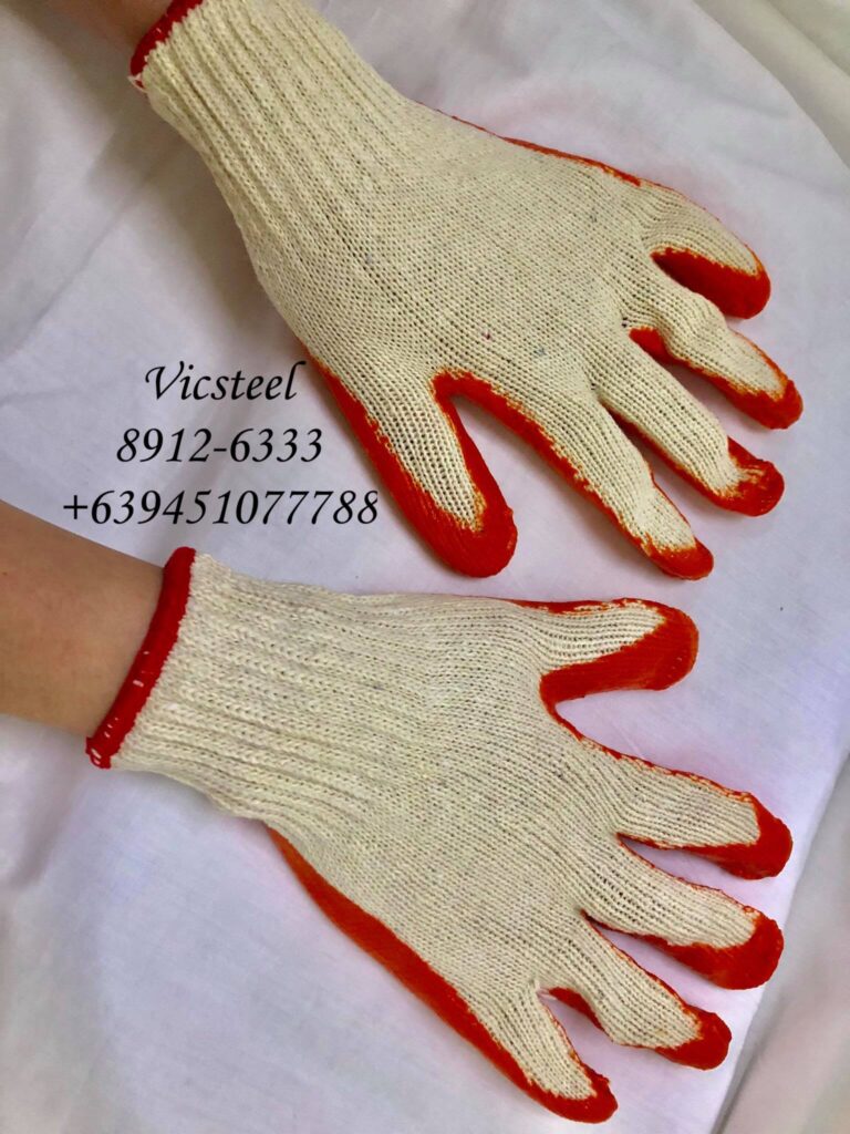Cotton Gloves with Rubber – Vicsteel