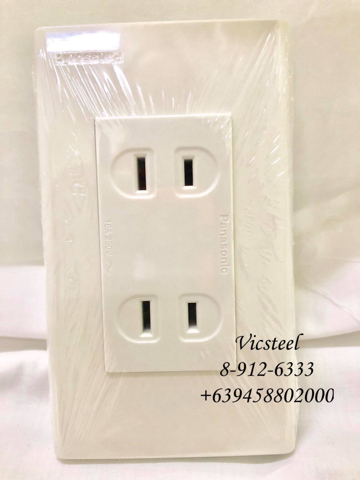 Panasonic Duplex Flat Pin Outlet Wide Series WEG-1302 – Vicsteel